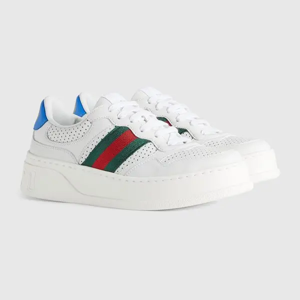 Gucci Sneaker With Web Leather