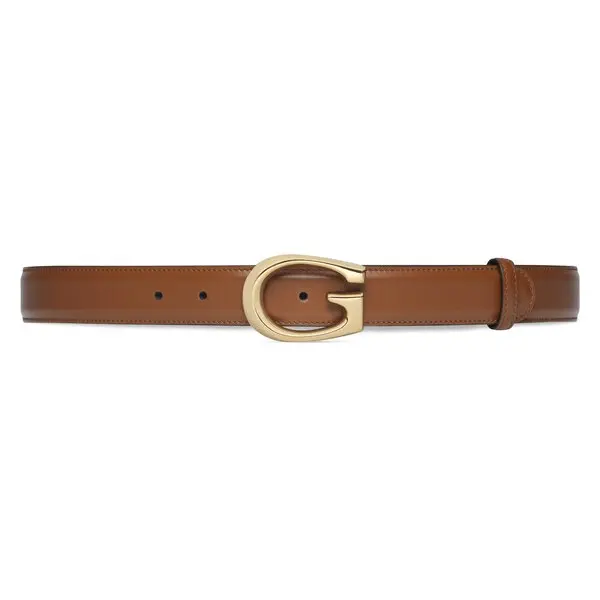 Gucci Thin Belt With G Buckle