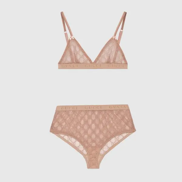 Gucci Gg Tulle Lingerie Set