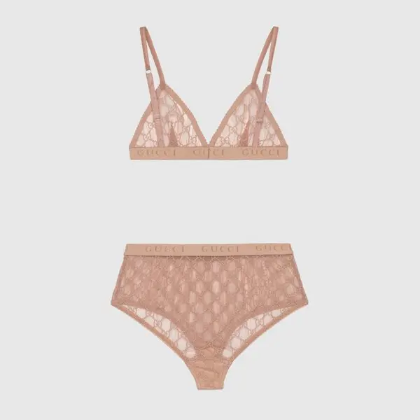 Gucci Gg Tulle Lingerie Set