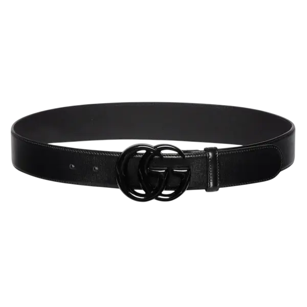 Gucci Gg Marmont Wide Belt - Black