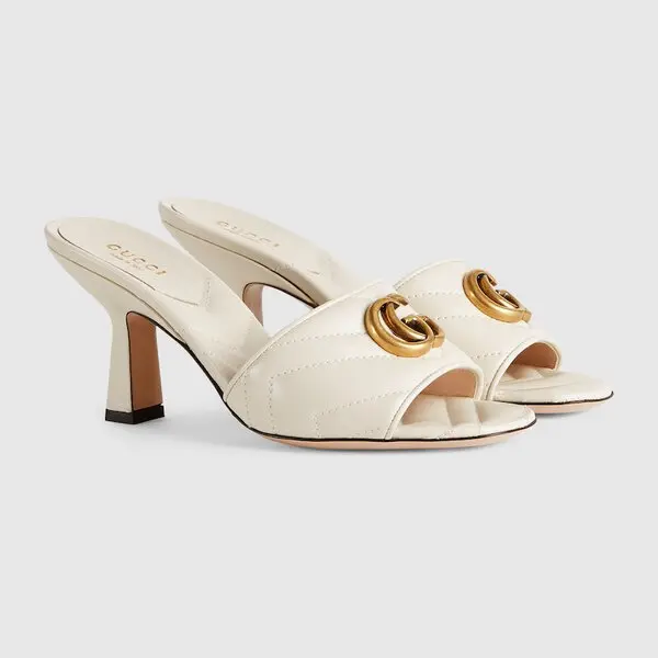 Gucci Double G Slide Sandal Leather