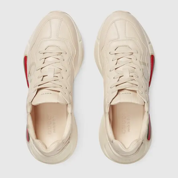 Gucci Rhyton Sneaker With Logo - White