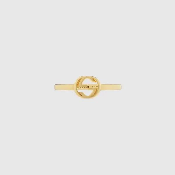 Gucci Interlocking G 18k Ring - Yellow Gold
