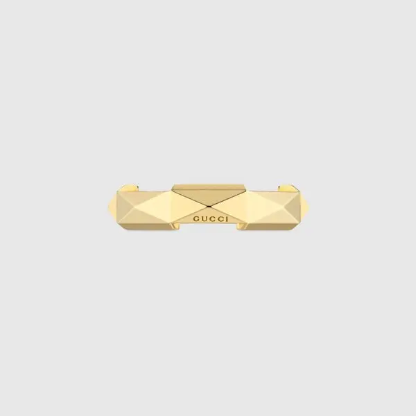 Gucci Link To Love 18k Studded Ring - Yellow Gold
