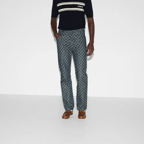 Gucci Washed Gg Denim Pant Ready-to-wear