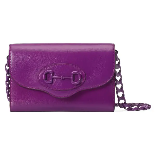 Gucci Horsebit 1955 Mini Shoulder Bag - Purple