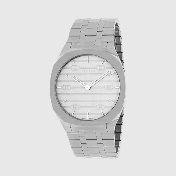 Gucci 25h 38mm Watch - Steel