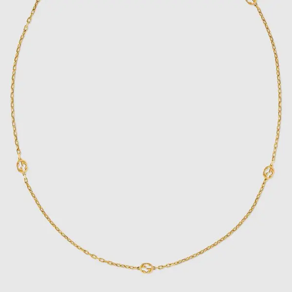 Gucci Interlocking G 18k Necklace - Yellow Gold