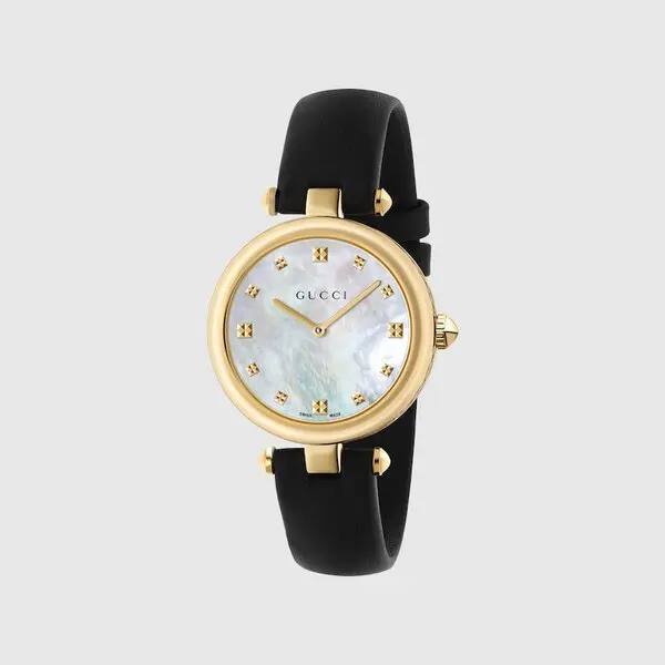Gucci Diamantissima Strap Watch - Golden Coating