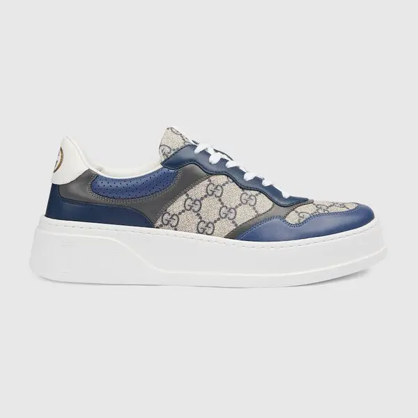 Gucci Gg Supreme Chunky Sneakers - Blue