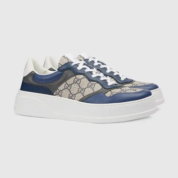 Gucci Gg Supreme Chunky Sneakers - Blue