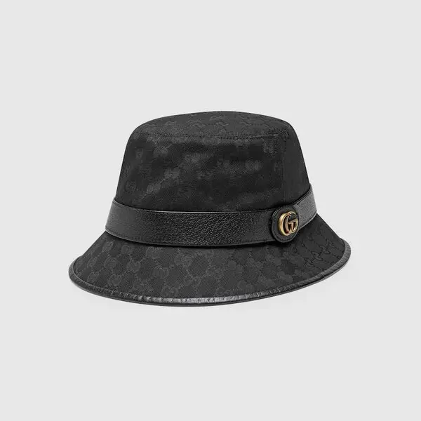 Gucci Gg Canvas Bucket Hat - Black