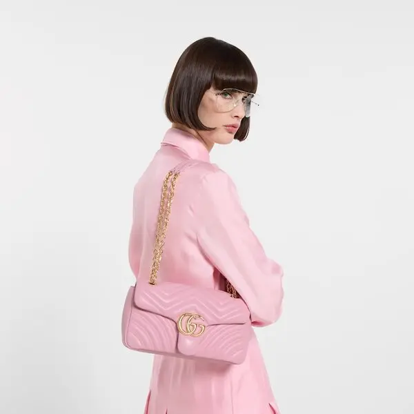Gucci Gg Marmont Shoulder Bag - Pink