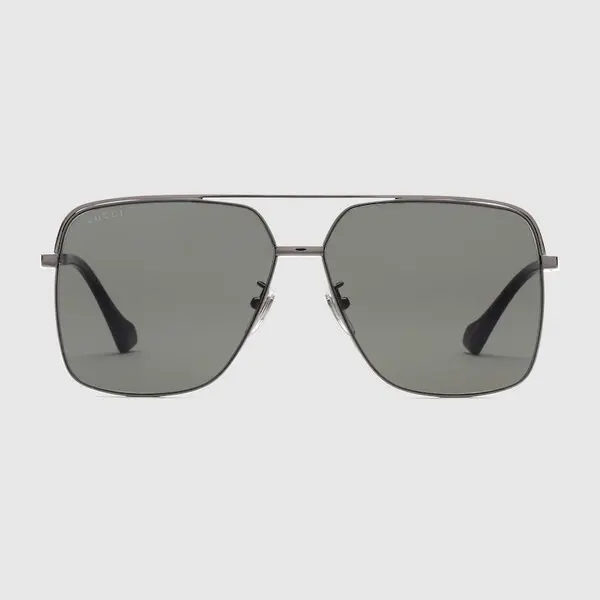 Gucci Specialized Fit Navigator Sunglasses - Grey
