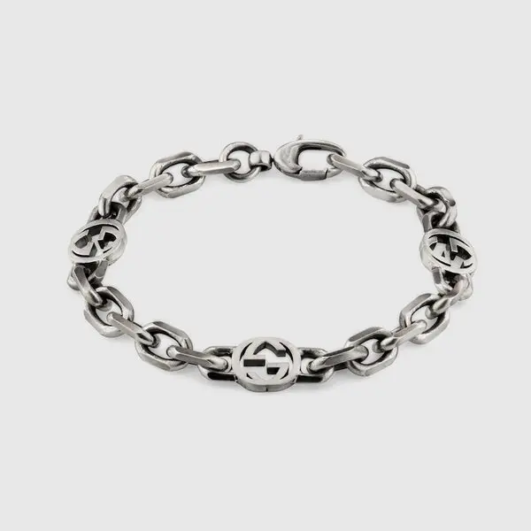 Gucci Interlocking G Chain Bracelet - Silver