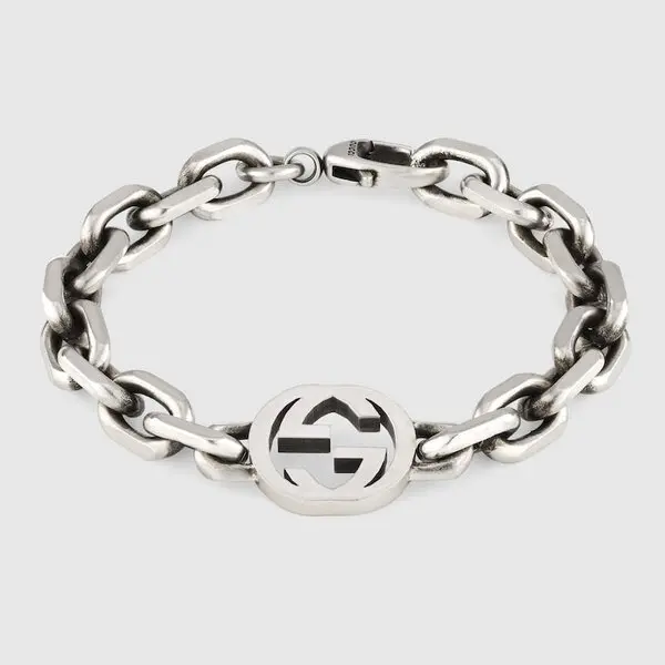 Gucci Interlocking G Chain Bracelet - Silver