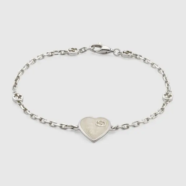 Gucci Heart Bracelet With Interlocking G - One-color
