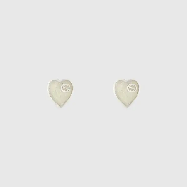 Gucci Interlocking G Heart Earrings - One-color