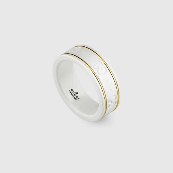 Gucci Icon 18k Ring With Crystals
