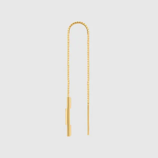 Gucci Link To Love 18k Chain Earrings