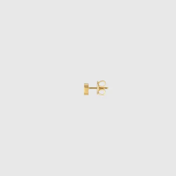 Gucci Interlocking G 18k Gold Stud Earrings - Yellow Gold