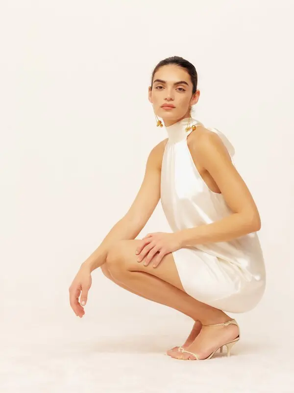 REFORMATION Corinth Silk Dress