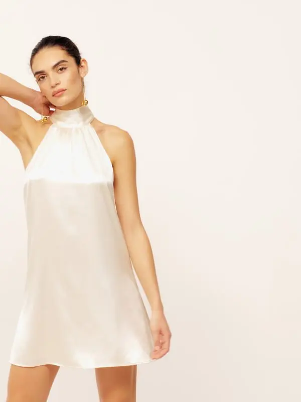 REFORMATION Corinth Silk Dress