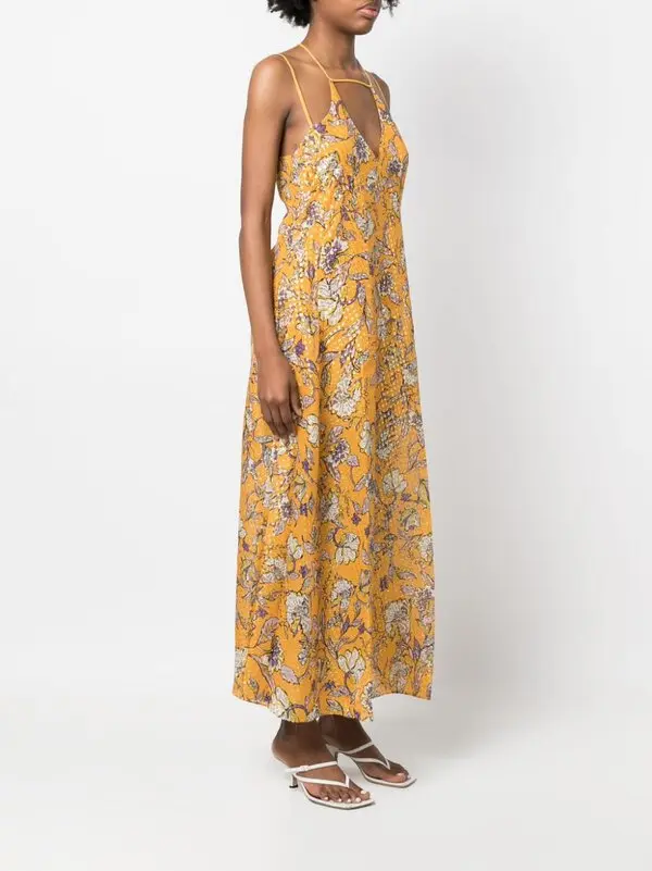 Patrizia Pepe Floral-print Silk Blend Midi Dress