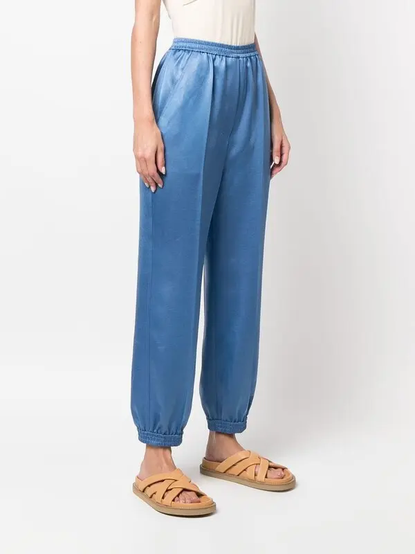 Nanushka Tapered Satin Trousers