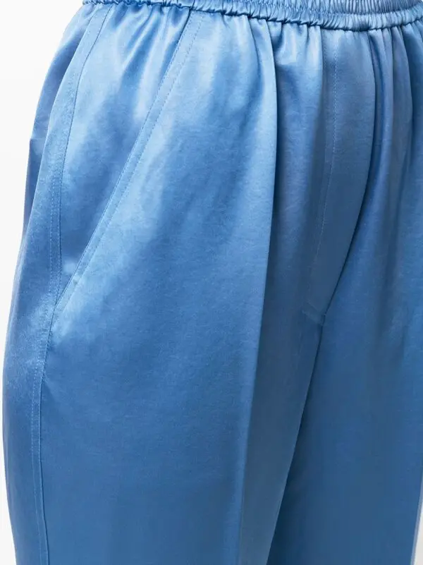 Nanushka Tapered Satin Trousers