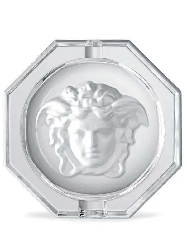 Versace Medusa Crystal Ashtray - White