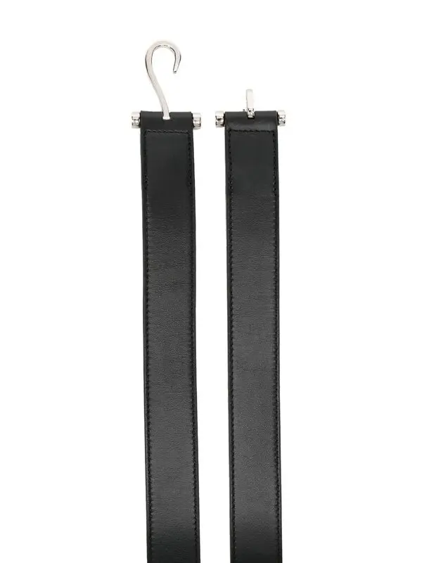 EDHEN MILANO Hook-fastening Leather Belt