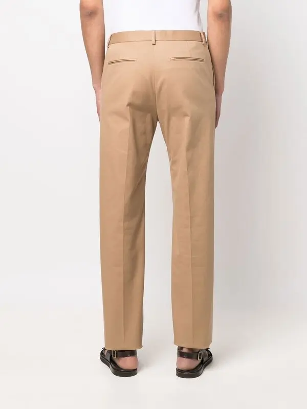 Valentino Garavani Pressed-crease Cotton Chinos
