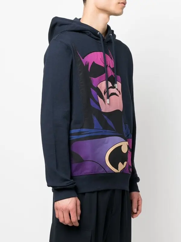 LANVIN Batman-print Cotton Hoodie