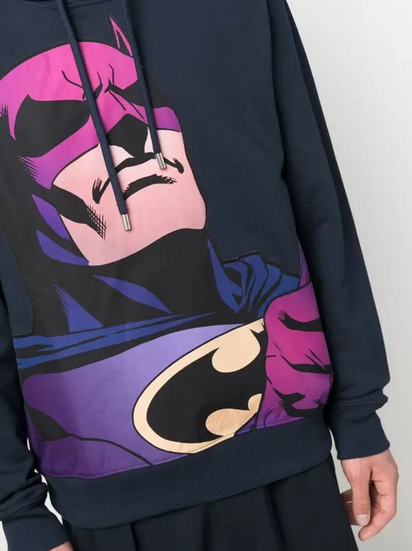 LANVIN Batman-print Cotton Hoodie