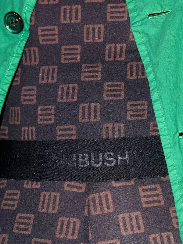 AMBUSH Monogram Print Cycling Shorts - Black