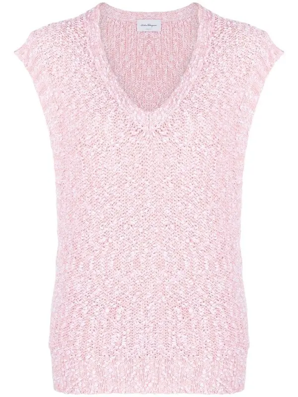 FERRAGAMO Knitted Bouclé Top