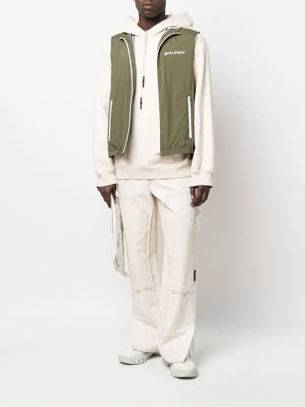 Palm Angels Stripe-trim Gilet Jacket