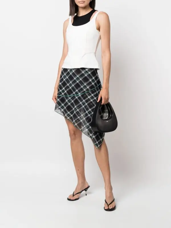 DIESEL® Asymmetric Checked Skirt