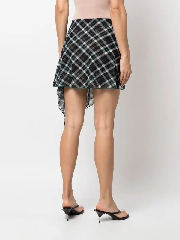DIESEL® Asymmetric Checked Skirt