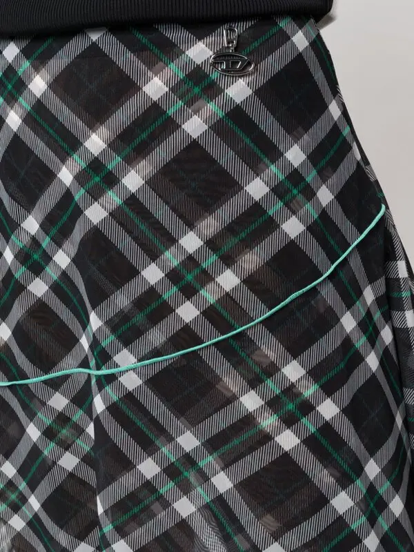 DIESEL® Asymmetric Checked Skirt