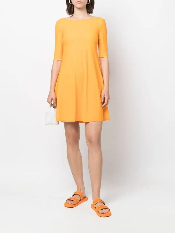 Patrizia Pepe Boat-neck A-line Mini Dress
