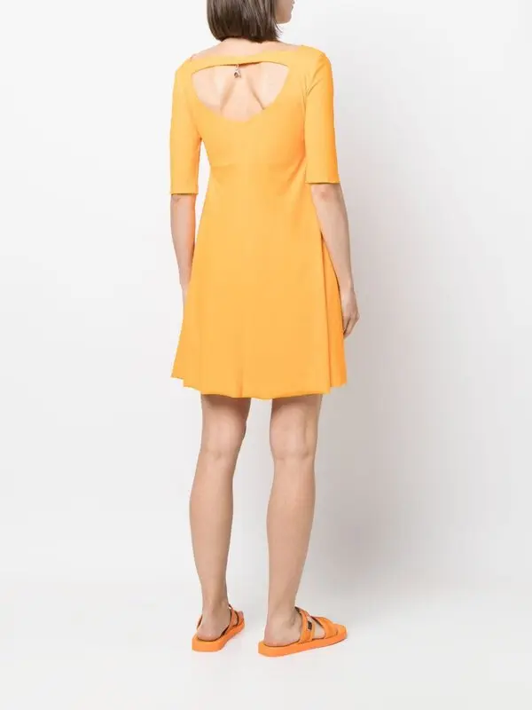 Patrizia Pepe Boat-neck A-line Mini Dress