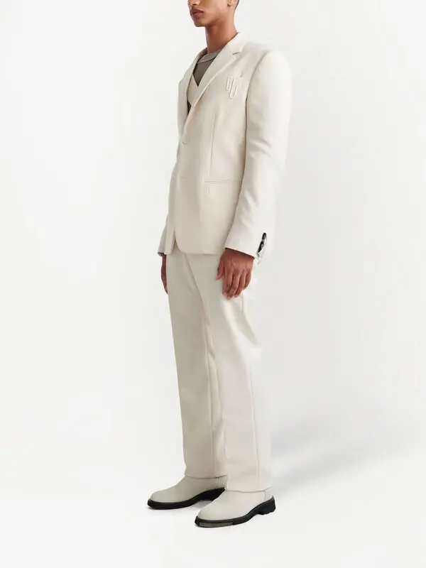 Off-White Straight-leg Tailored Trousers - White