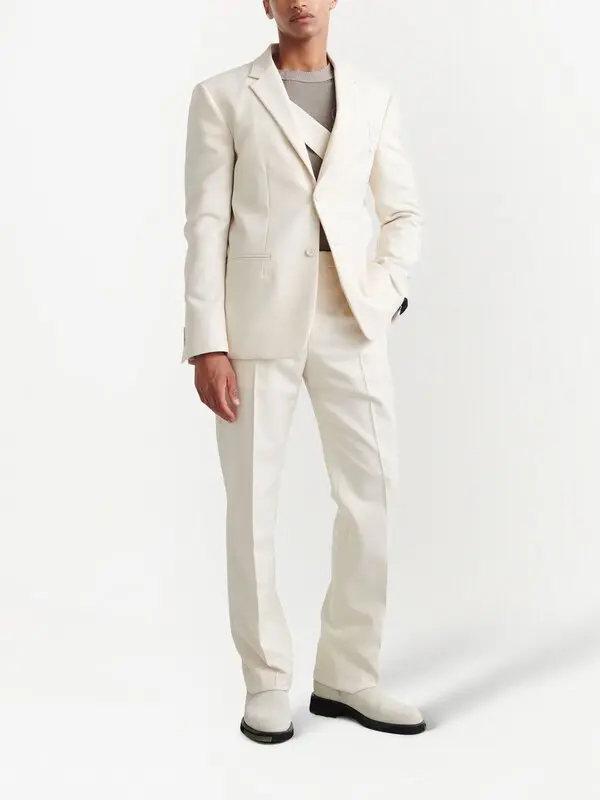 Off-White Straight-leg Tailored Trousers - White