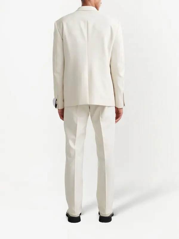 Off-White Straight-leg Tailored Trousers - White