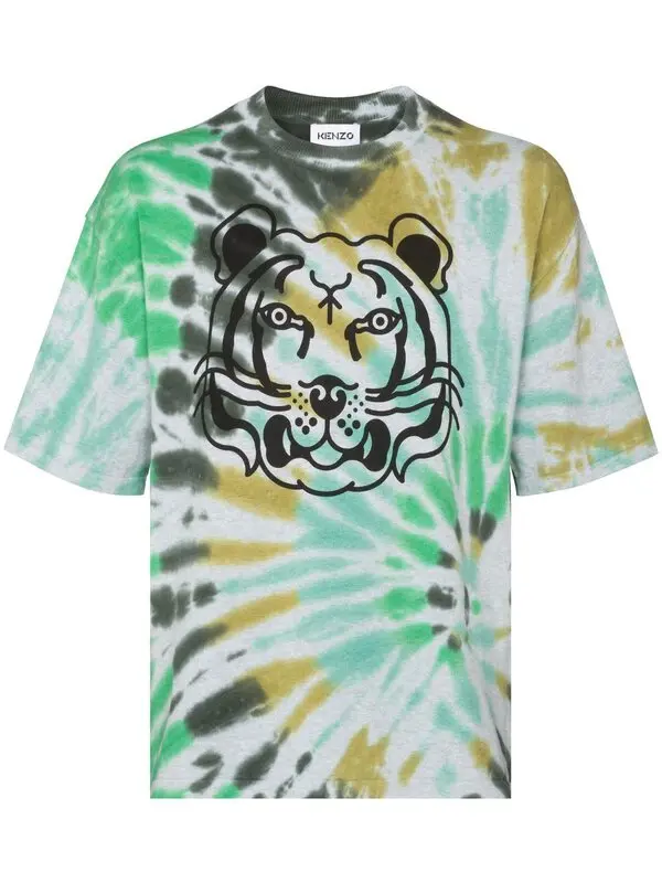 Kenzo Tiger Tie-dye Print T-shirt