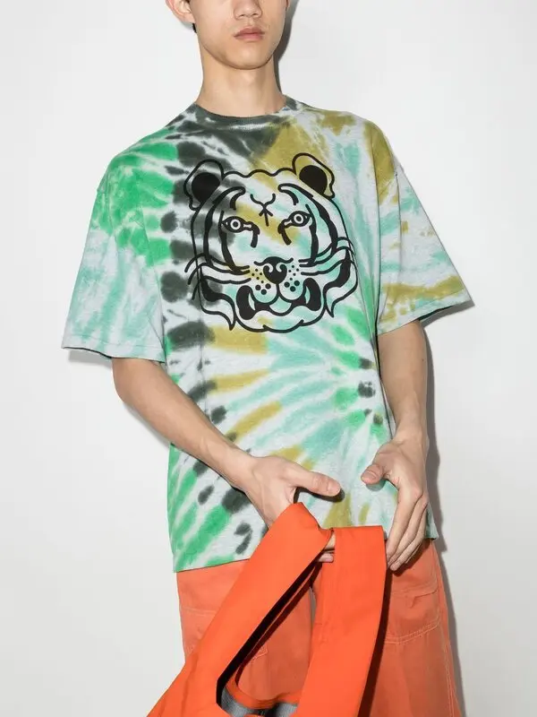 Kenzo Tiger Tie-dye Print T-shirt