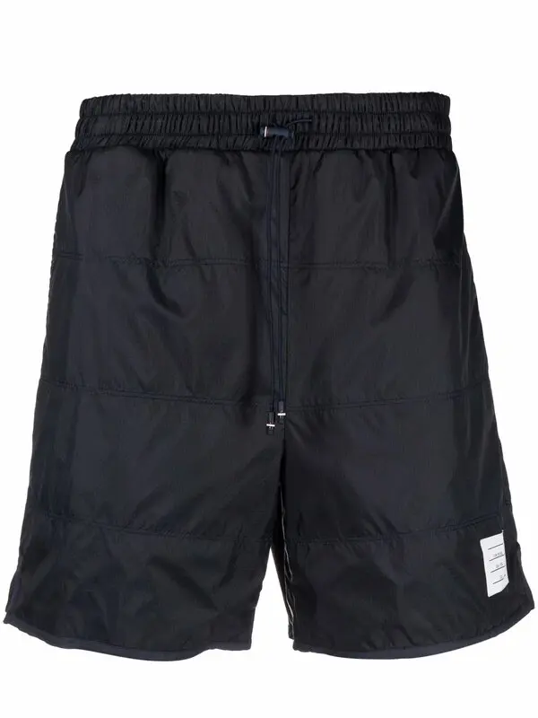 Thom Browne Ripstop Track Shorts - Black